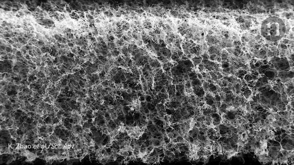 The ﻿solid that remains flexible at temperatures close to absolute zero