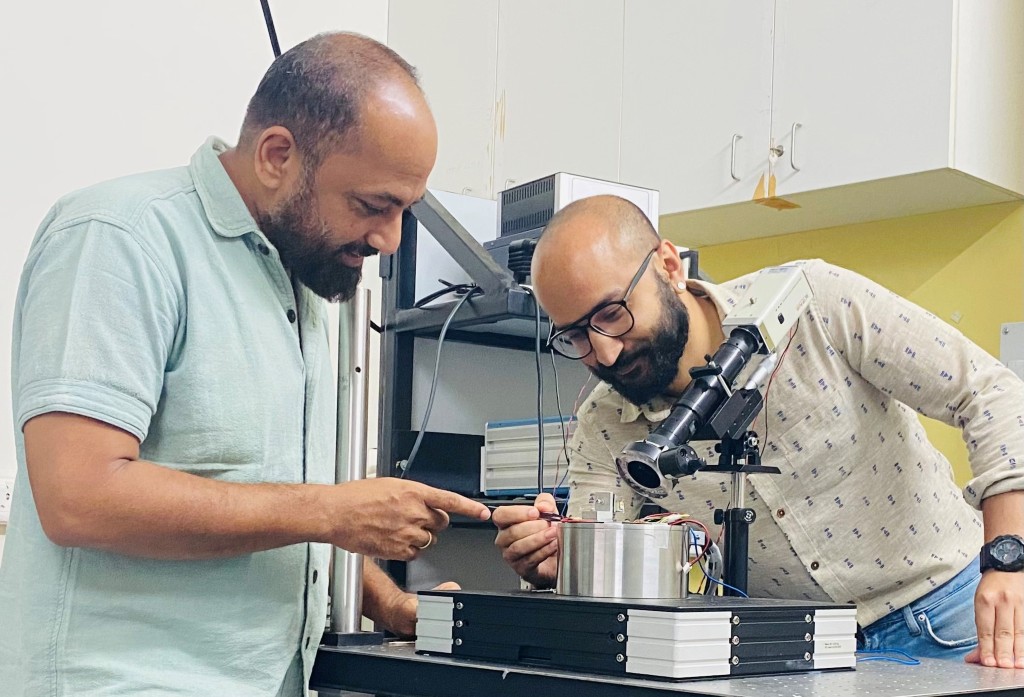 How soft is a single protein molecule?