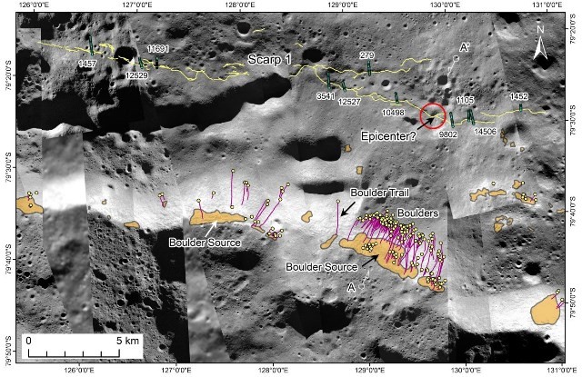Chandrayaan-1 finds signatures of recent shallow moonquakes