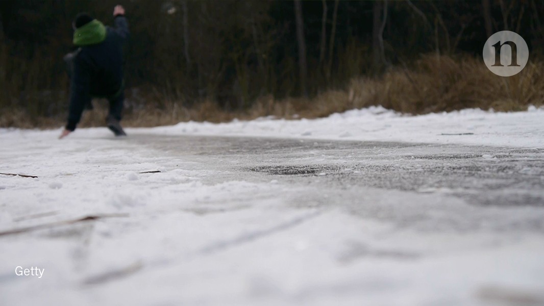 Why your feet slip and slide on ice