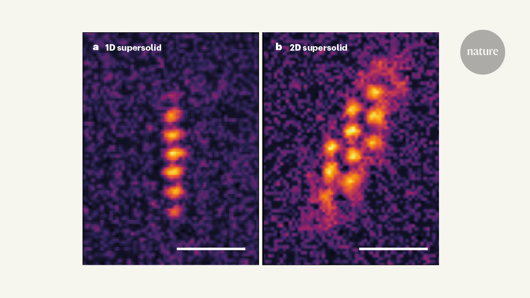 Supersolids go two-dimensional