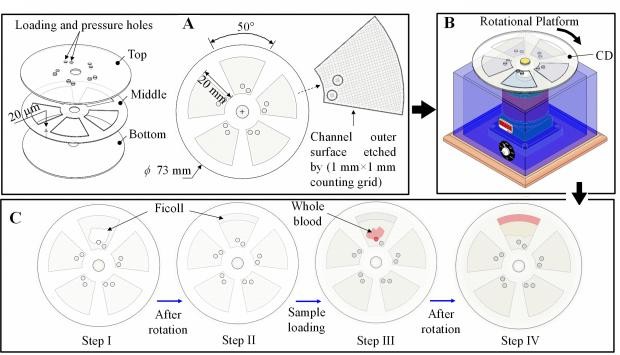 A portable, low-cost kit for a routine blood test