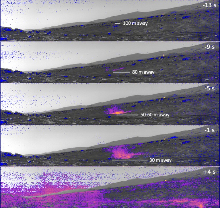 A keen-eared rover captures the sound of a Martian dust devil