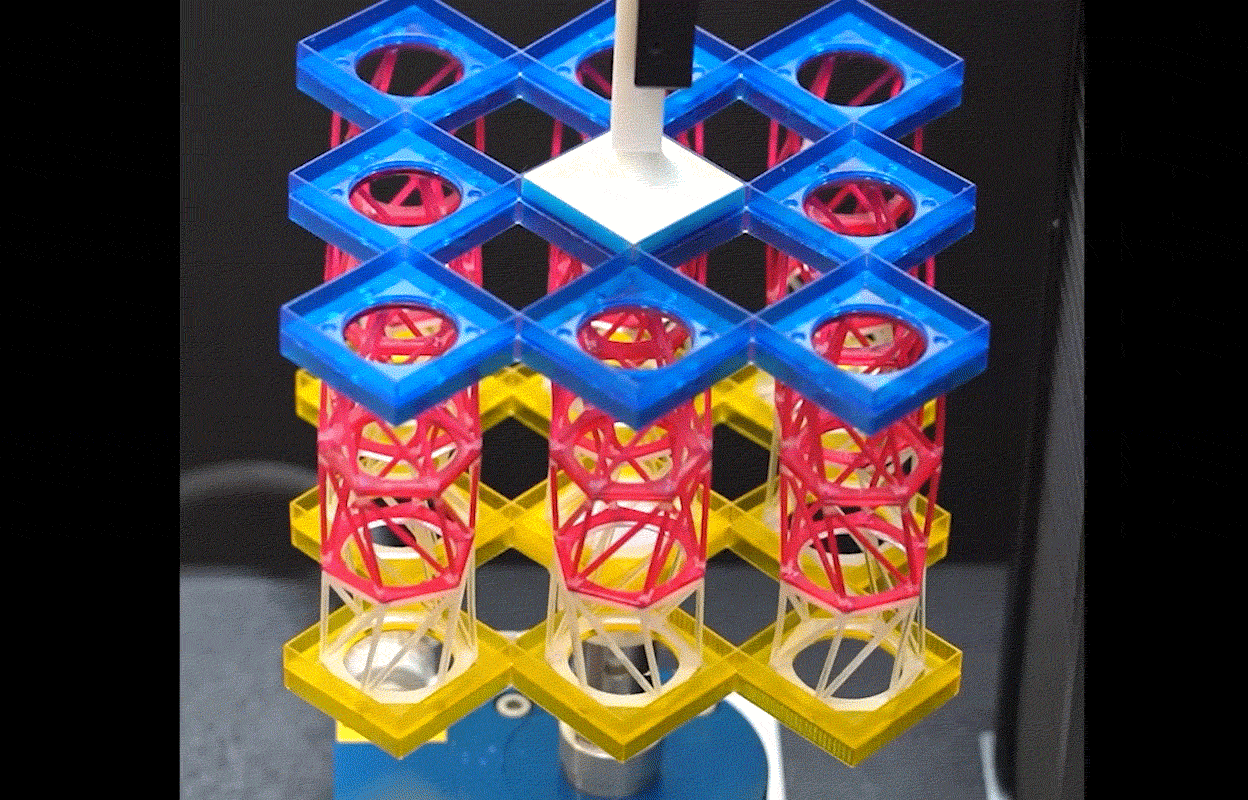 Shapeshifting origami material shrinks when twisted