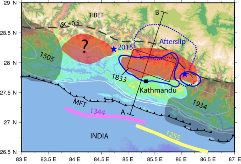 Large earthquake due in central Himalaya