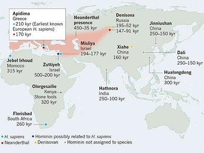 Traces of a series of human dispersals through Arabia