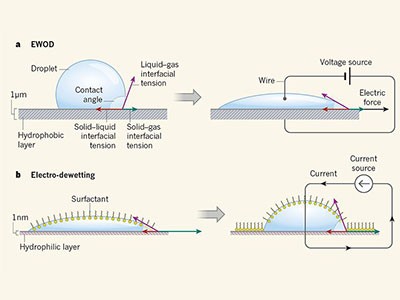 Hot surfaces cooled by isolating steam from spray